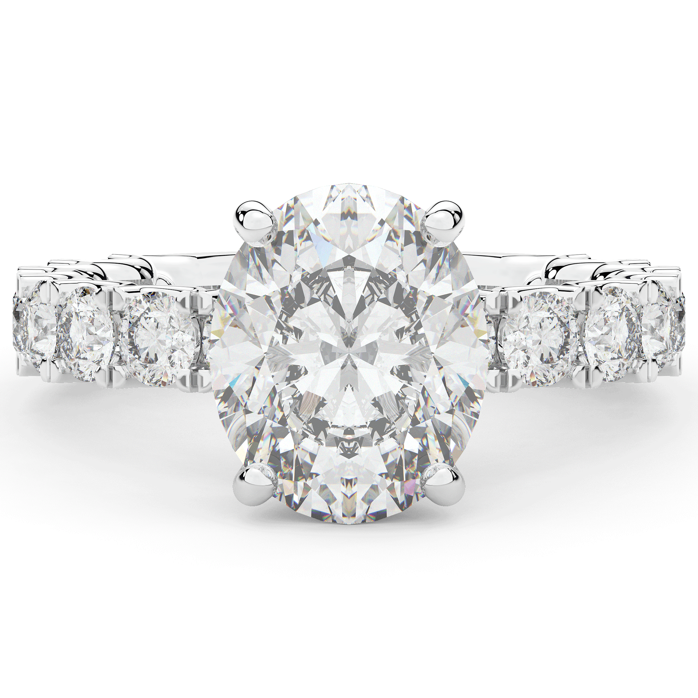 4.35CT.TW OVAL LAB DIAMOND ENGAGEMENT RING – Nazar's & Co. Jewelers